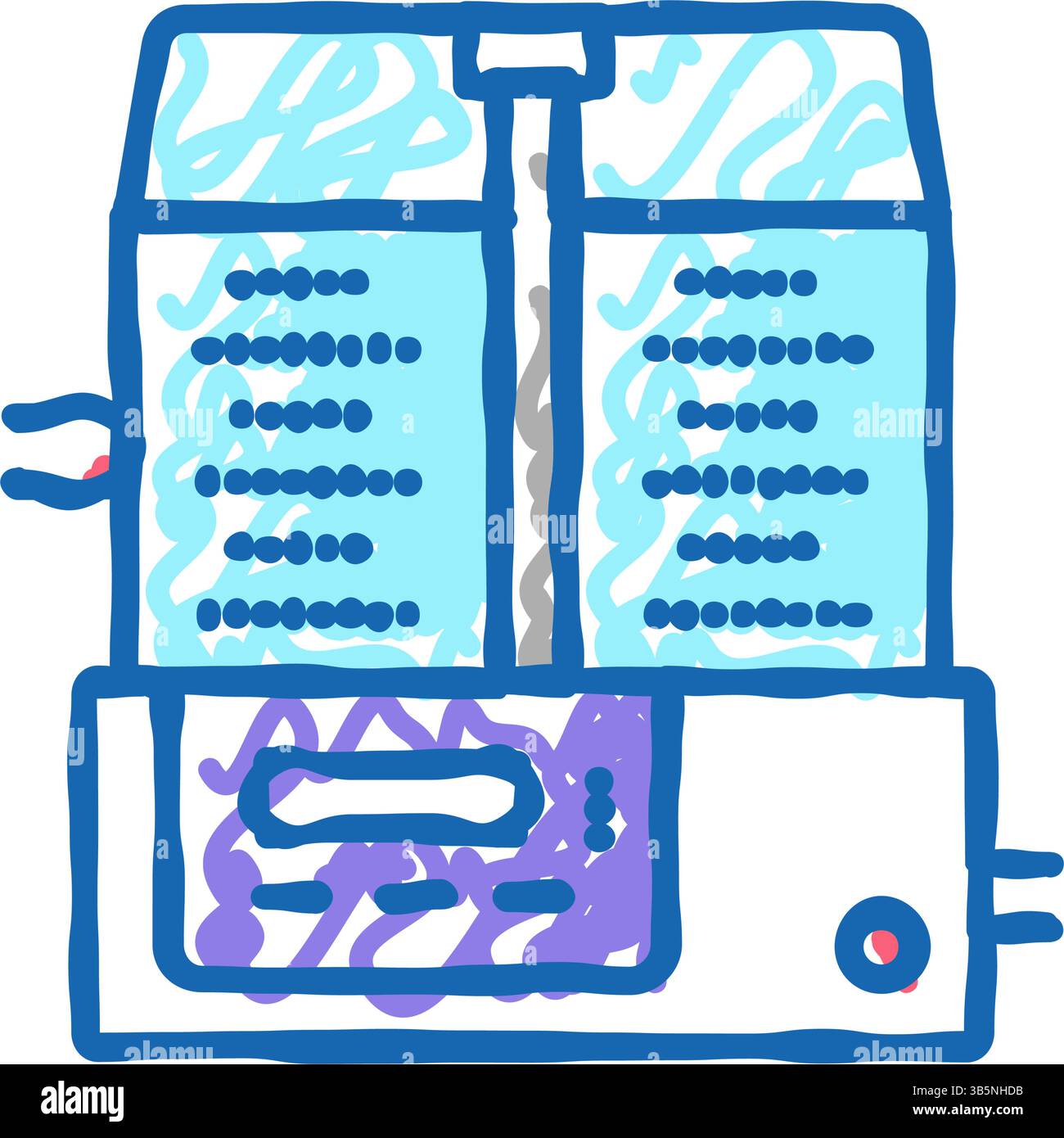 mixing pharmaceutical production icon doodle illustration Stock Vector ...
