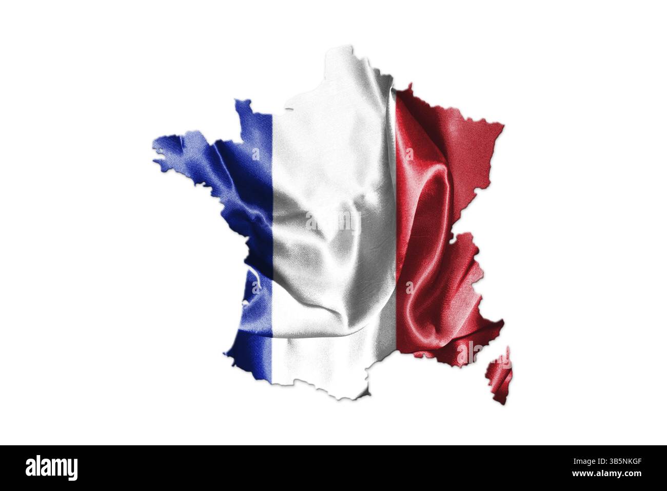 Map Of France Isolated On White Background 3D Illustration Stock Photo ...