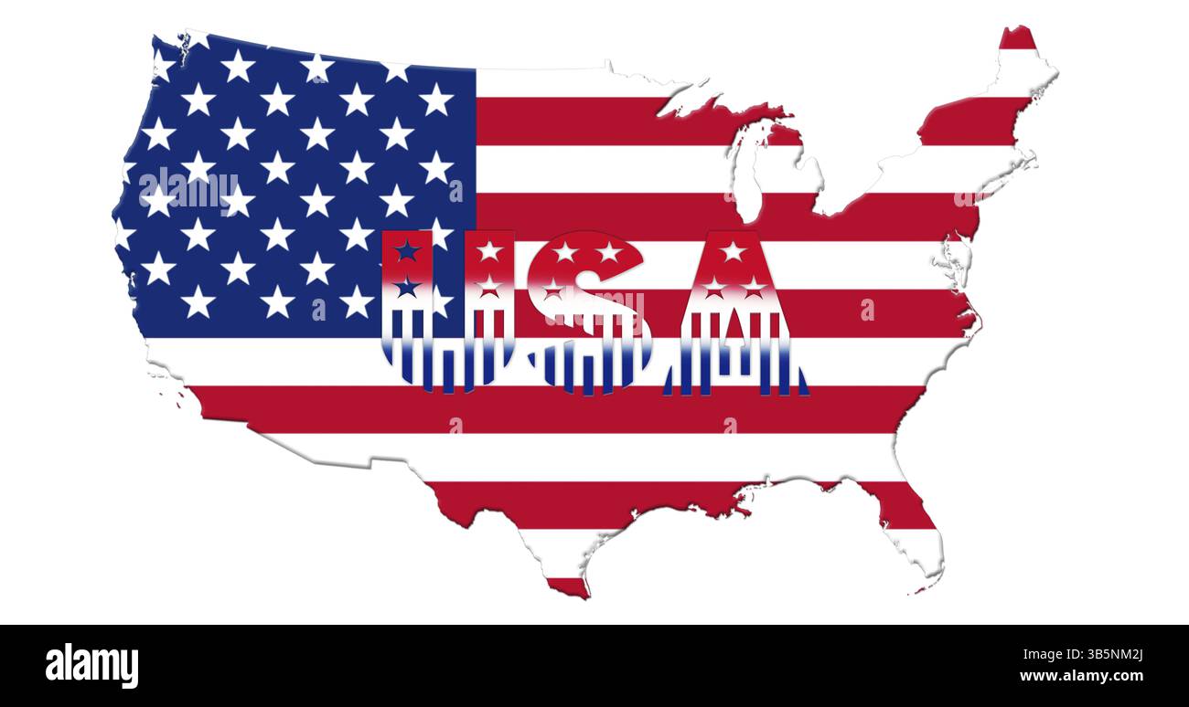 American flag a photo Cut Out Stock Images & Pictures - Alamy
