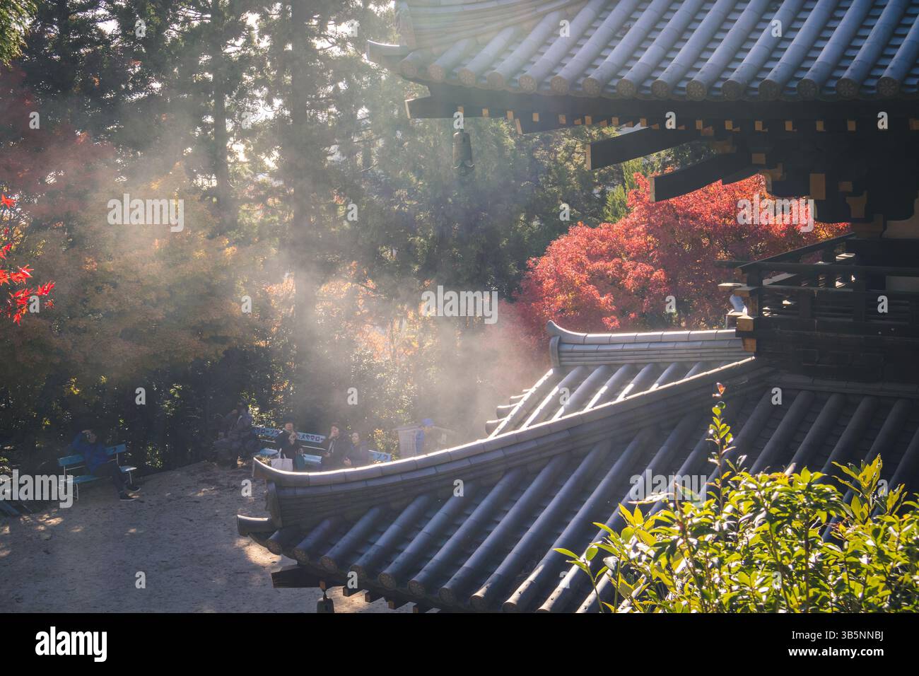 Shishiiwa Observatory, Miyajima island, Hiroshima, Japan Stock Photo ...