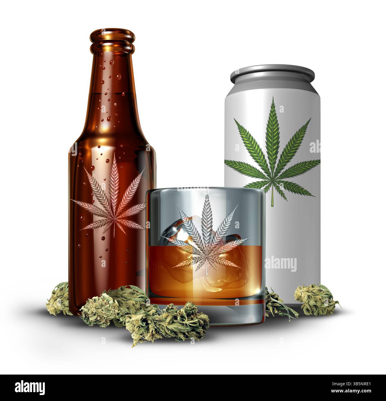Bottle cannabis cbd thc Cut Out Stock Images & Pictures - Alamy