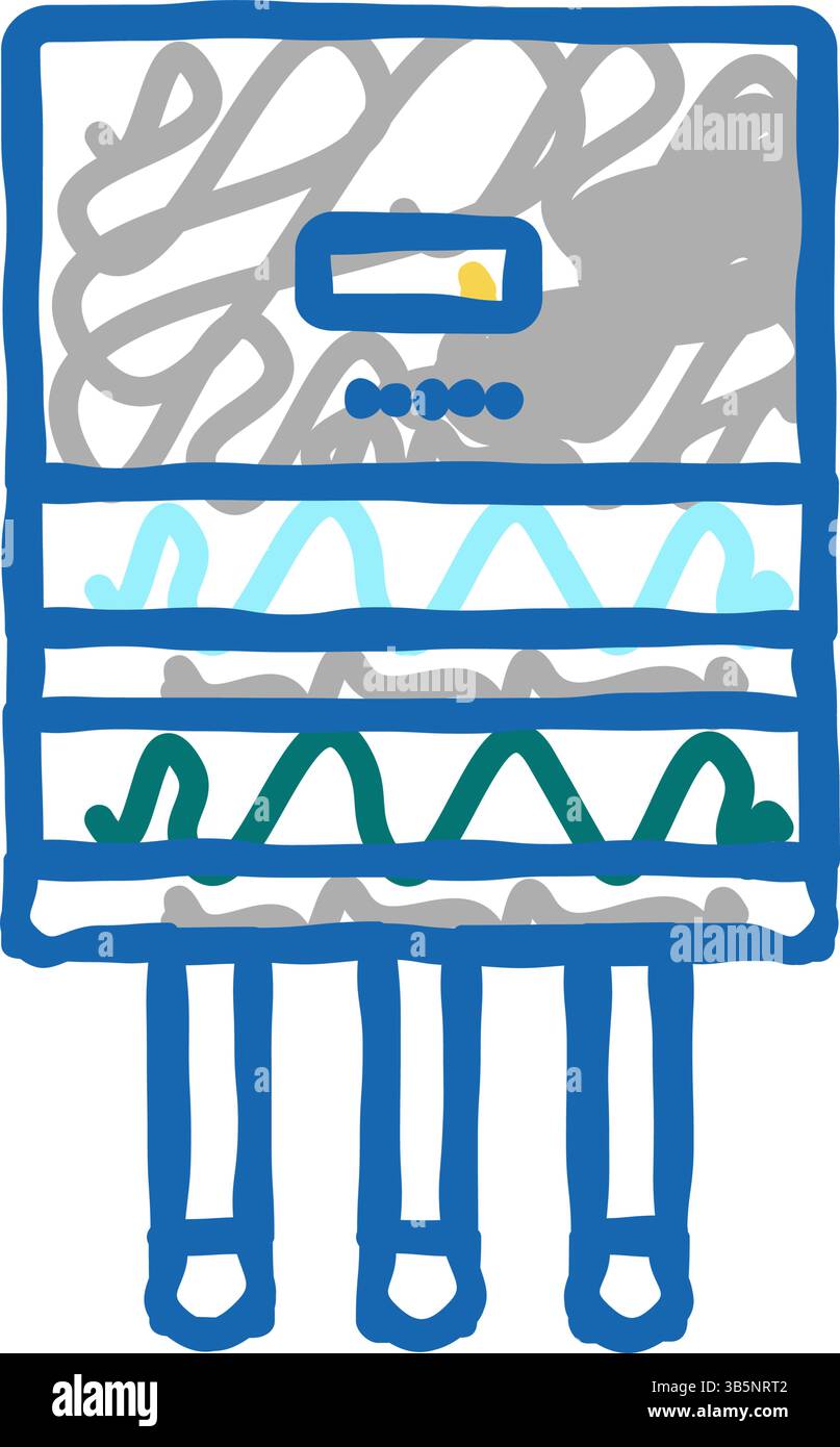 semiconductor production icon doodle illustration Stock Vector Image ...