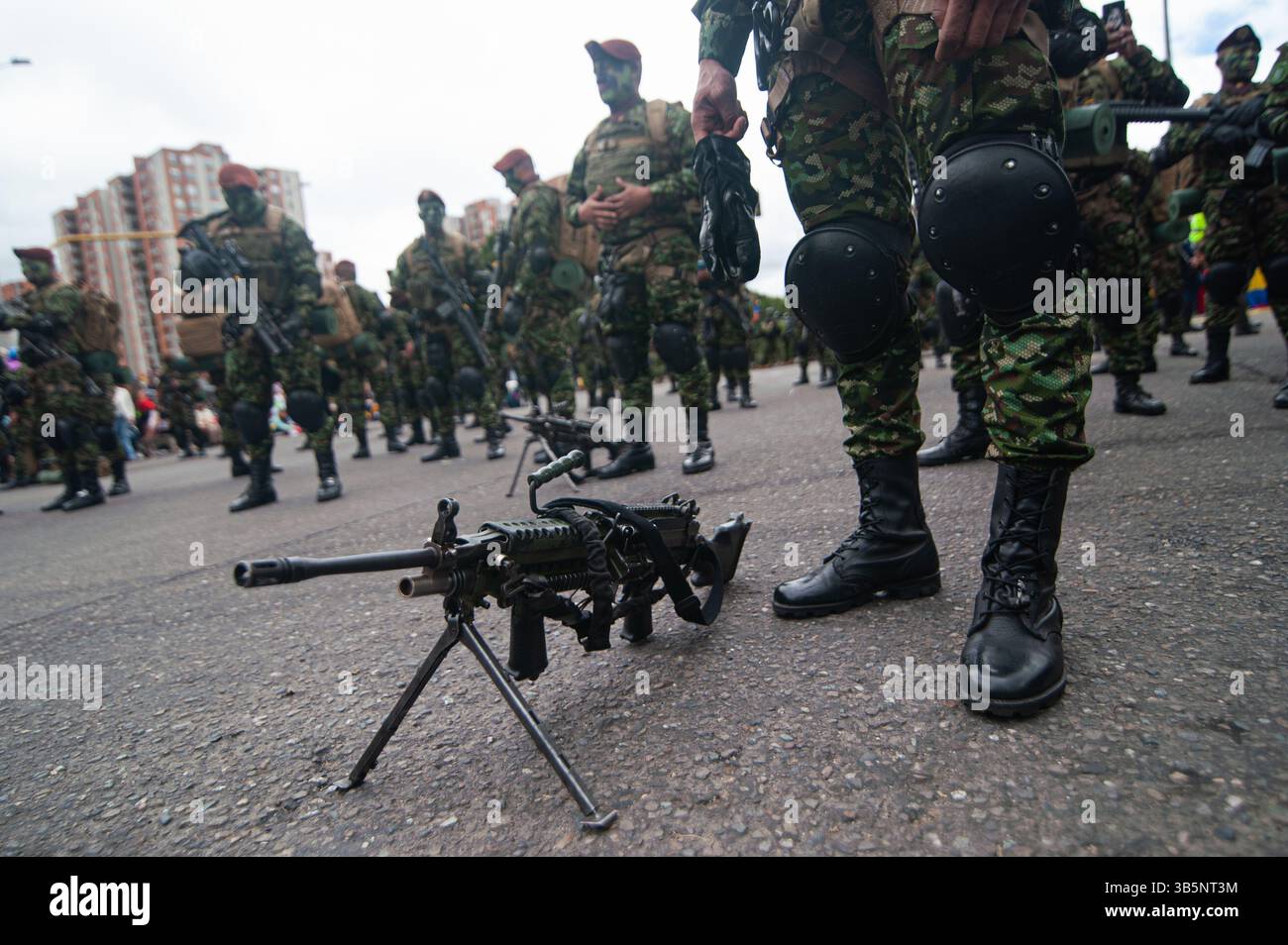 July 20, 2022, Bogota, Cundinamarca, Colombia: A m60 machine gun ...