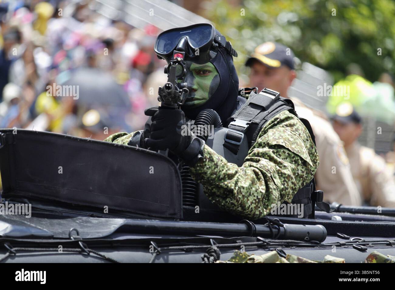 July 20, 2022, Bogota, Cundinamarca, Colombia: A Colombian navy special ...