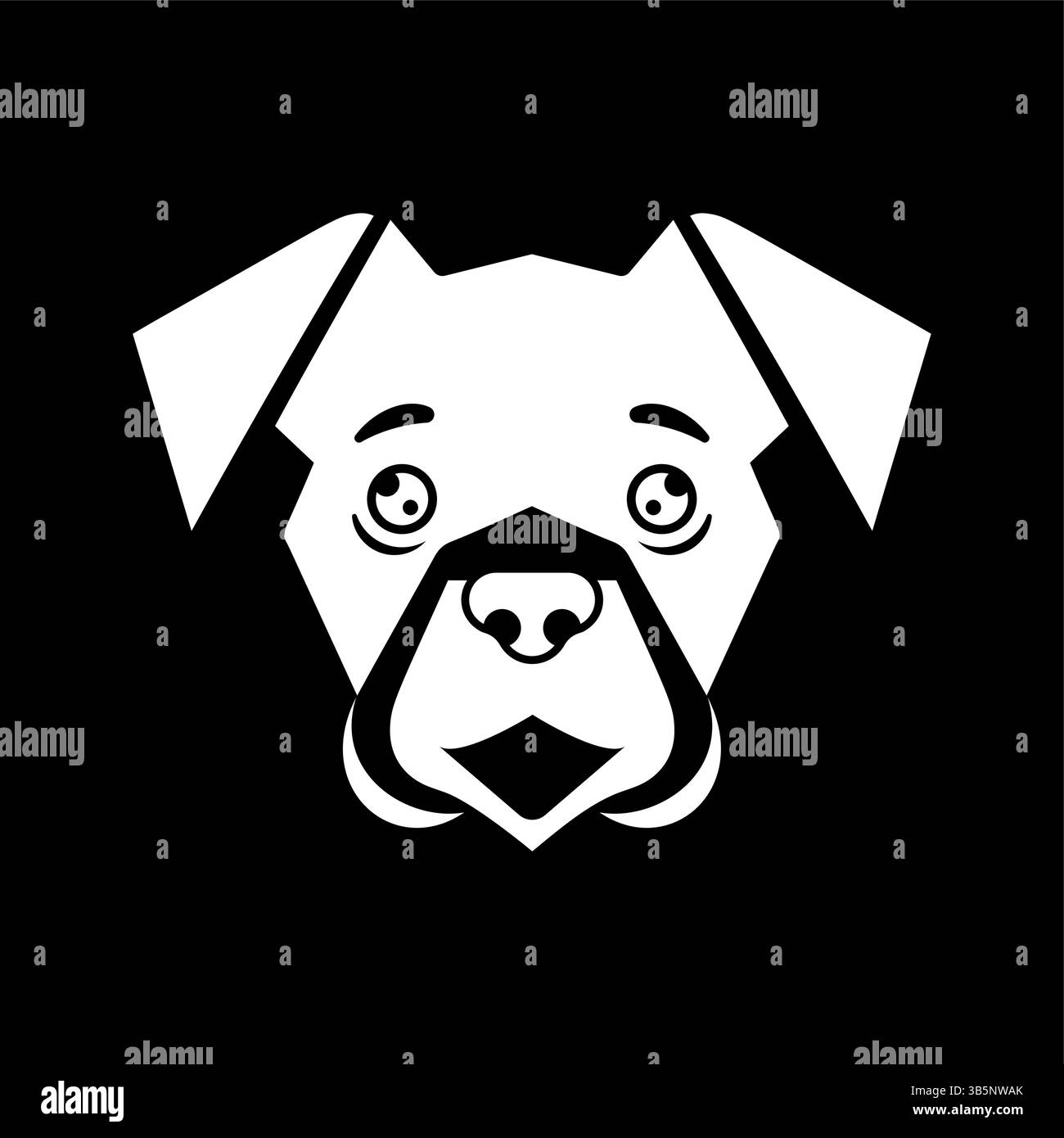 Front view nose black Stock Vector Images - Alamy