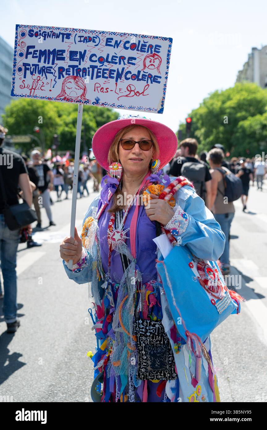Paris, France. 1 May 2025. French police clashed with May Day ...