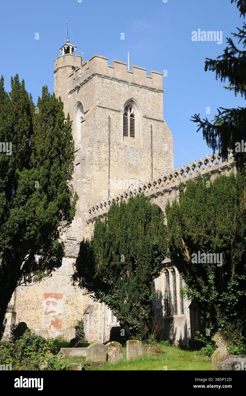All Saints Church, Hundon, Suffolk Stock Photo - Alamy