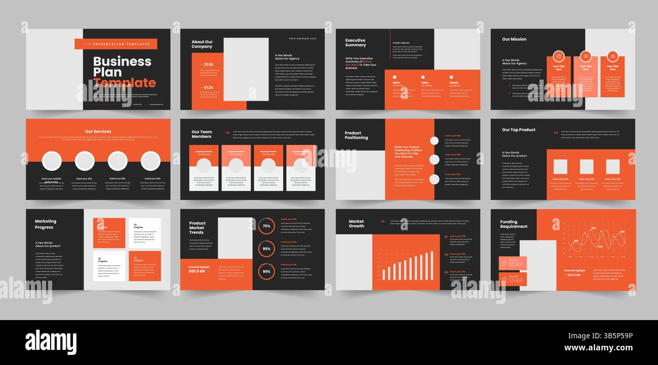 Business Plan Presentation, Business Plan Slide Set Design, Business ...