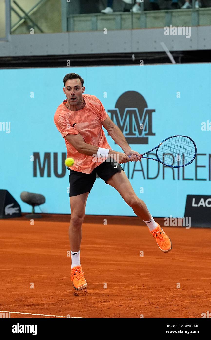 Marcel Granollers of Spain plays doubles with Horacio Zeballos of ...