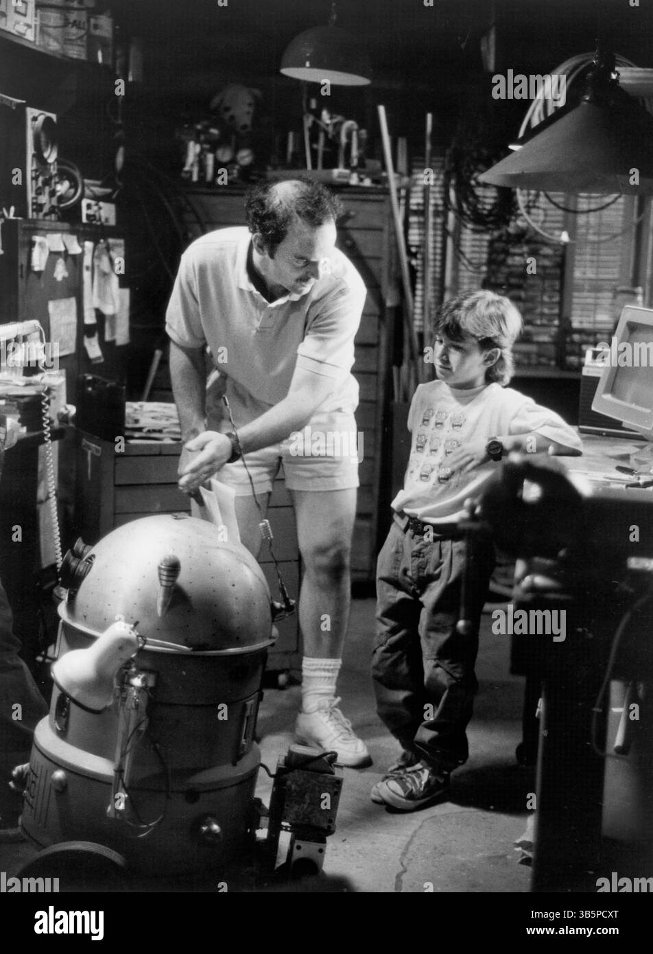 October 26, 2020, USA: Director Tony Cookson with Edan Gross and Robot ...