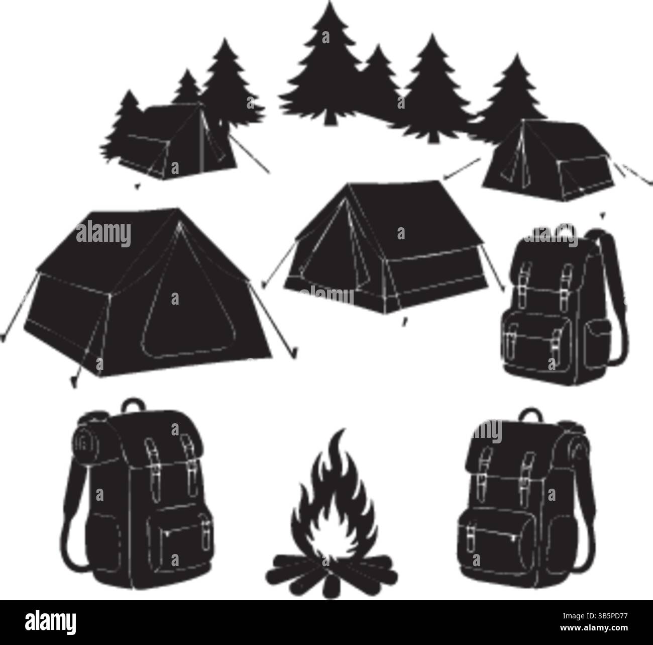 Tranquility adventure Stock Vector Images - Alamy