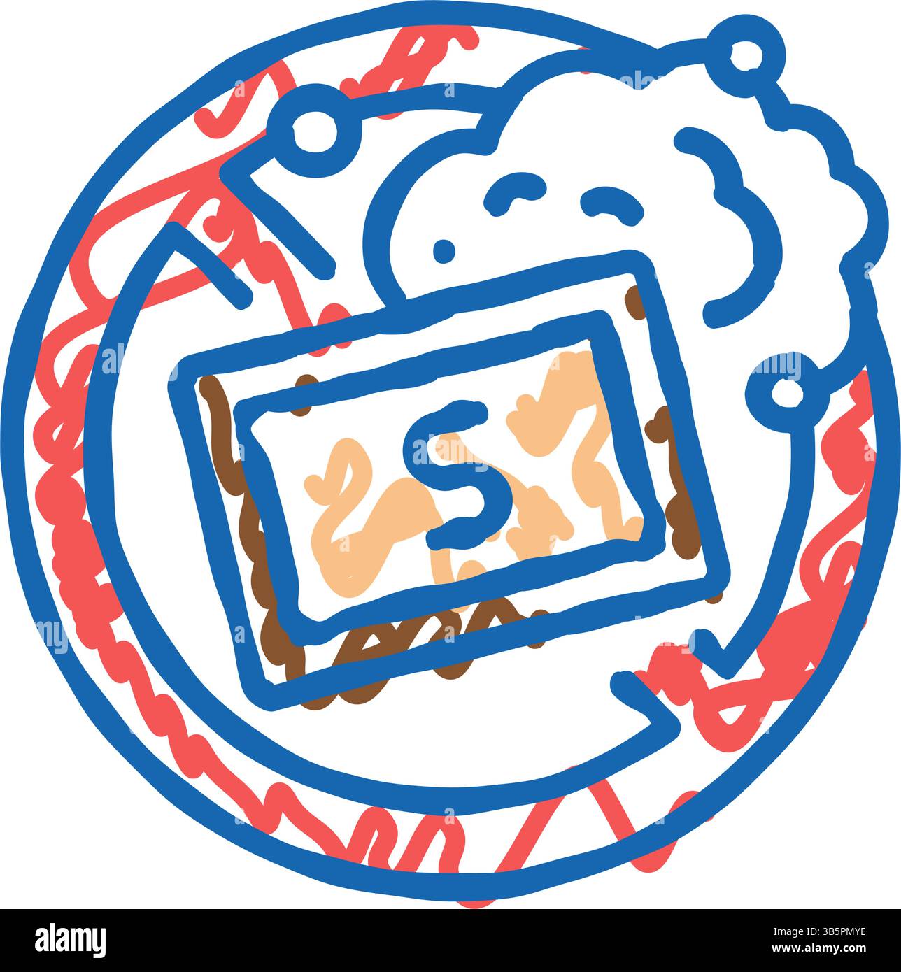 harsh soap doodle icon sketch vector. harsh soap sign. isolated symbol ...