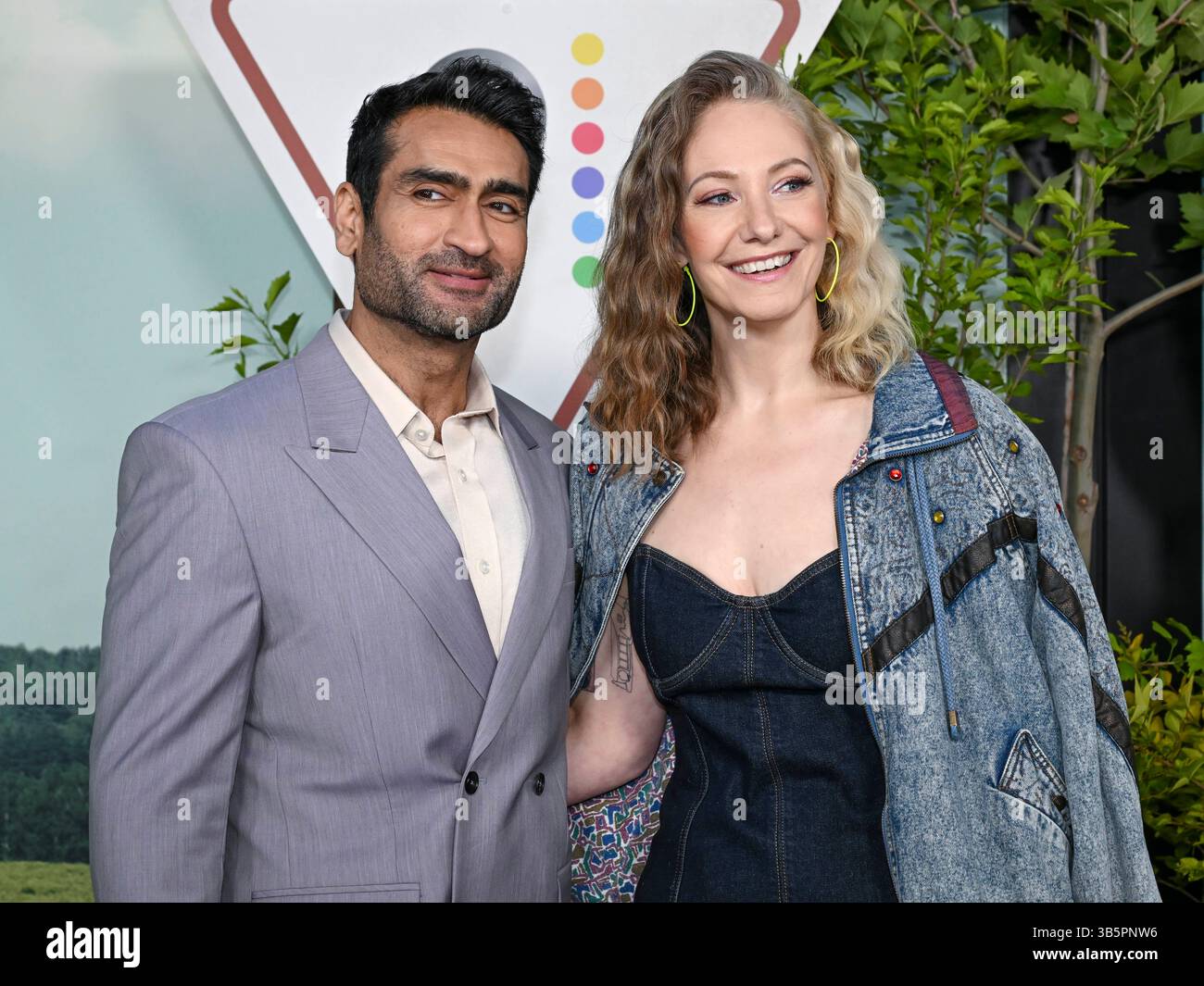 May 1, 2025, Hollywood, California, USA: Kumail Nanjiani and Emily V ...