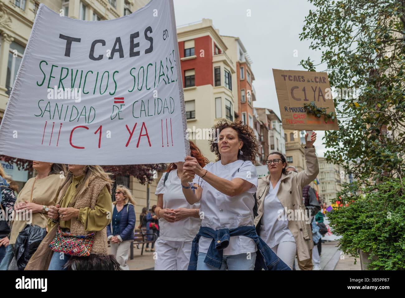 Logroño, La Rioja, Spain May 1st, 2025. Thousands of people took to the ...