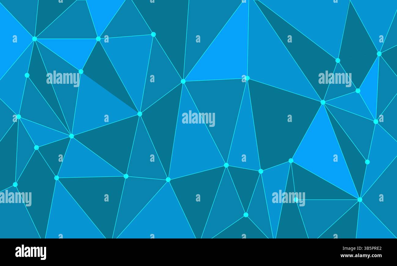 Orange polygons on blue Stock Vector Images - Alamy