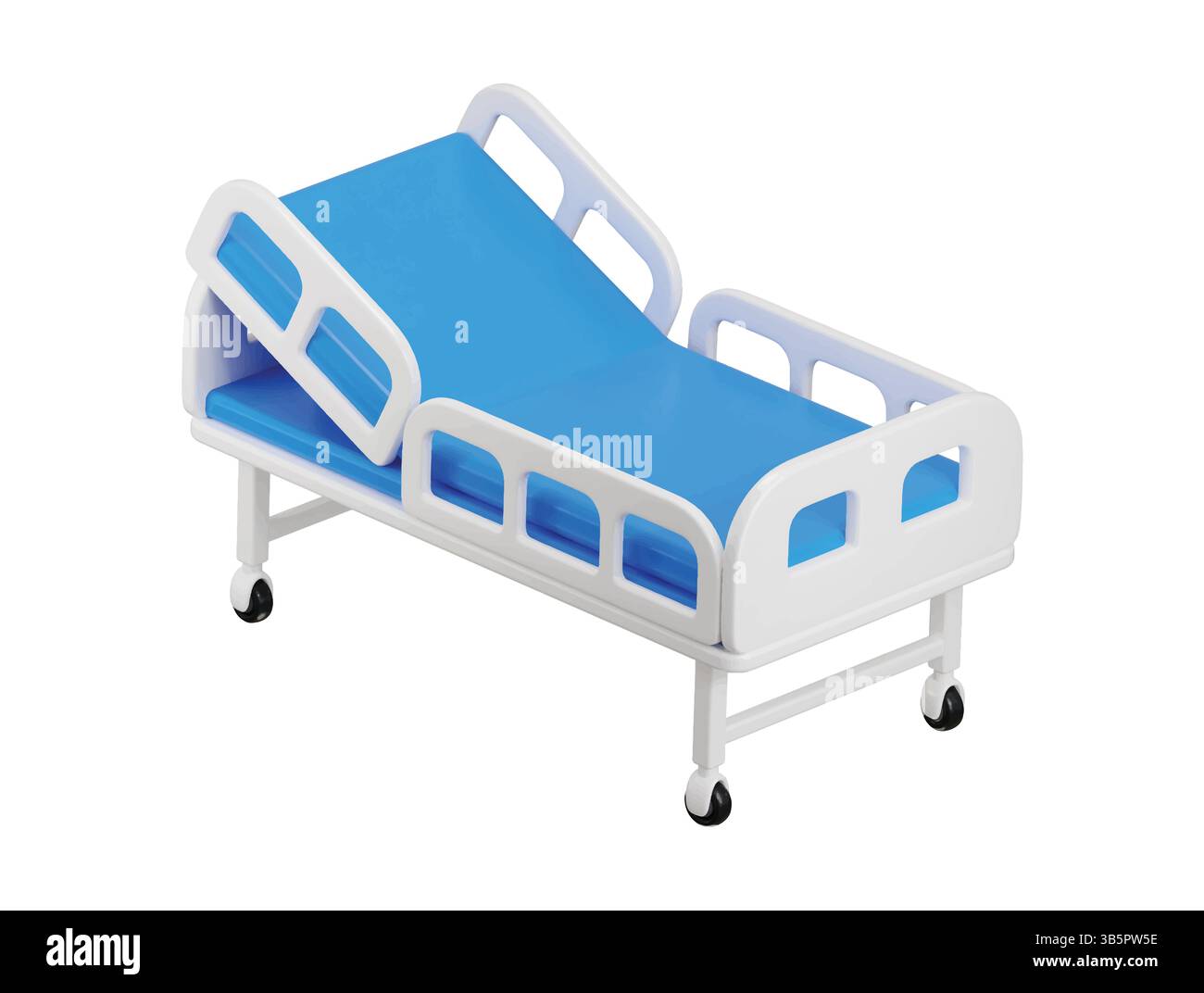 Patient Comfortable Hospital Bed icon 3d render Stock Vector Image ...