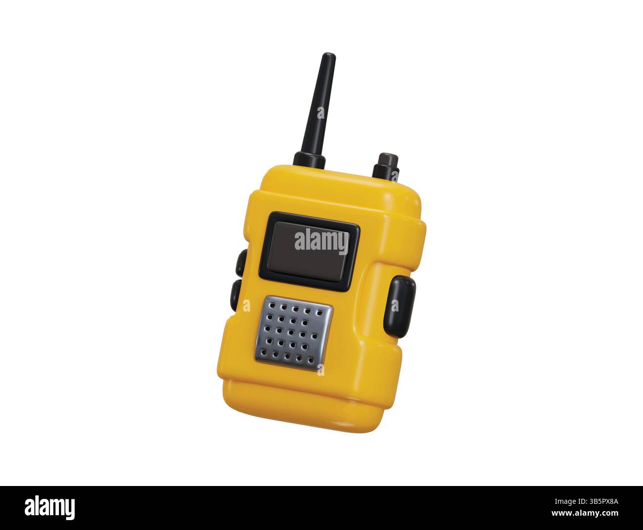 Walkie Talkie icon 3d render concept of digital wave technology walkie ...