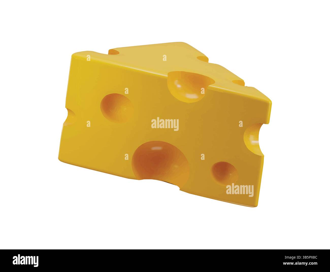 Cheese icon 3d render concept of dairy delicious food illustration ...