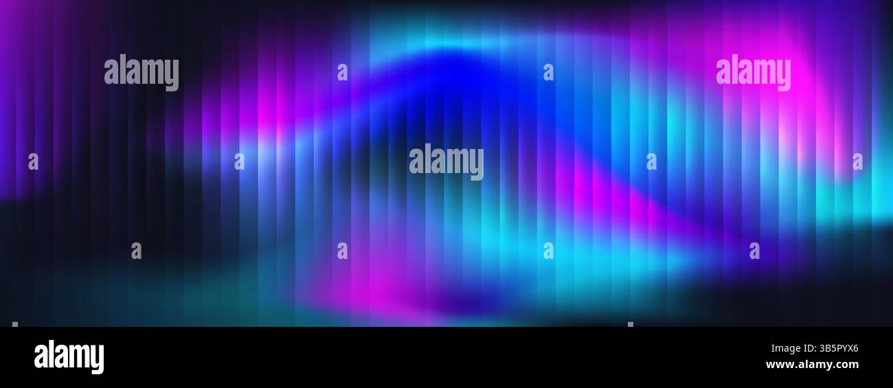 Abstract glass gradient background with iridescent waves, holographic ...