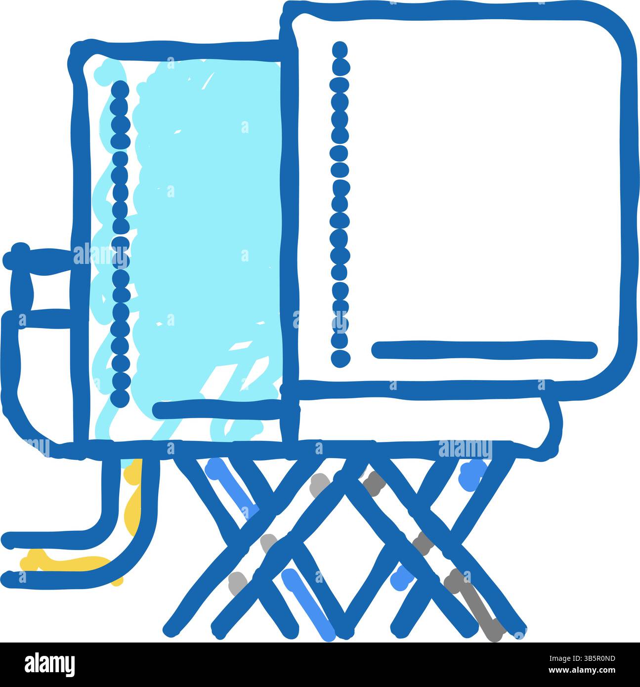 airplane simulator flight school icon doodle illustration Stock Vector ...