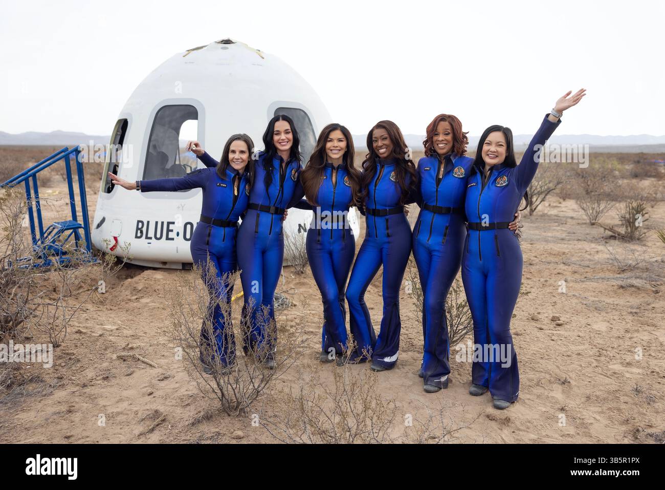 April 14, 2025: Texas, USA: New Shepard-31 Capsule Recovery with the ...