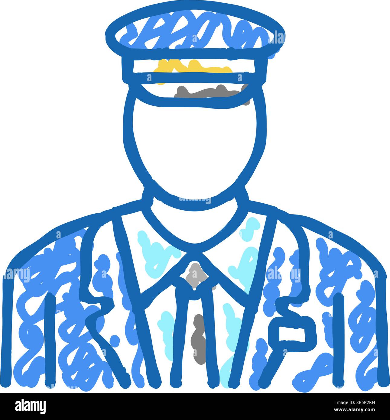 pilot flight school icon doodle illustration Stock Vector Image & Art ...