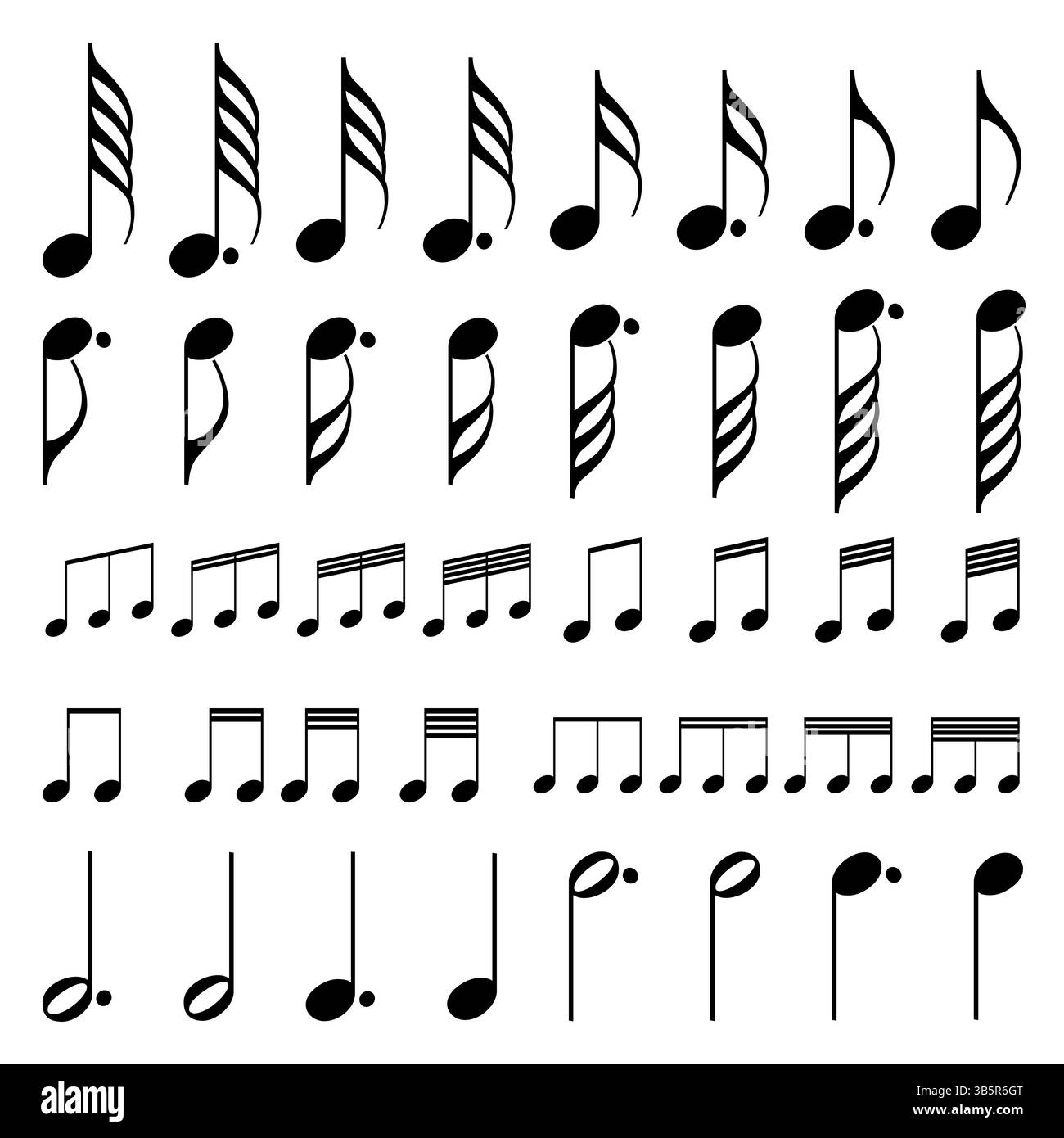 Notes flat icons on Stock Vector Images - Alamy