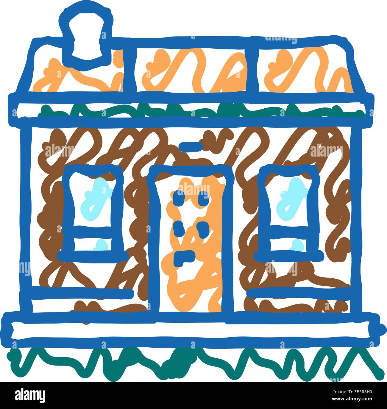 tiny home house icon doodle illustration Stock Vector Image & Art - Alamy