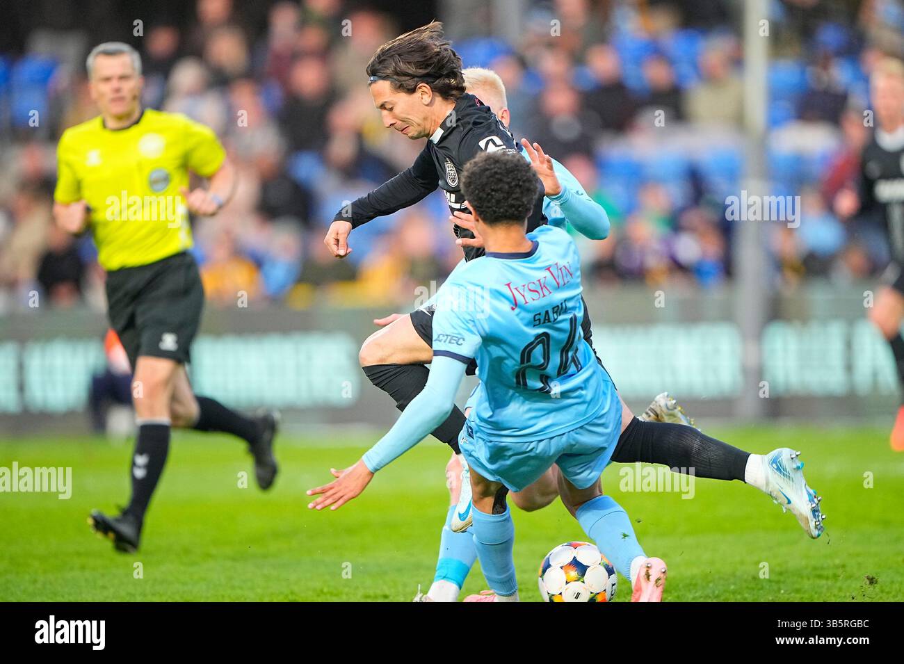 Randers, Denmark. 02nd May, 2025. Superligakampen mellem Randers FC og ...