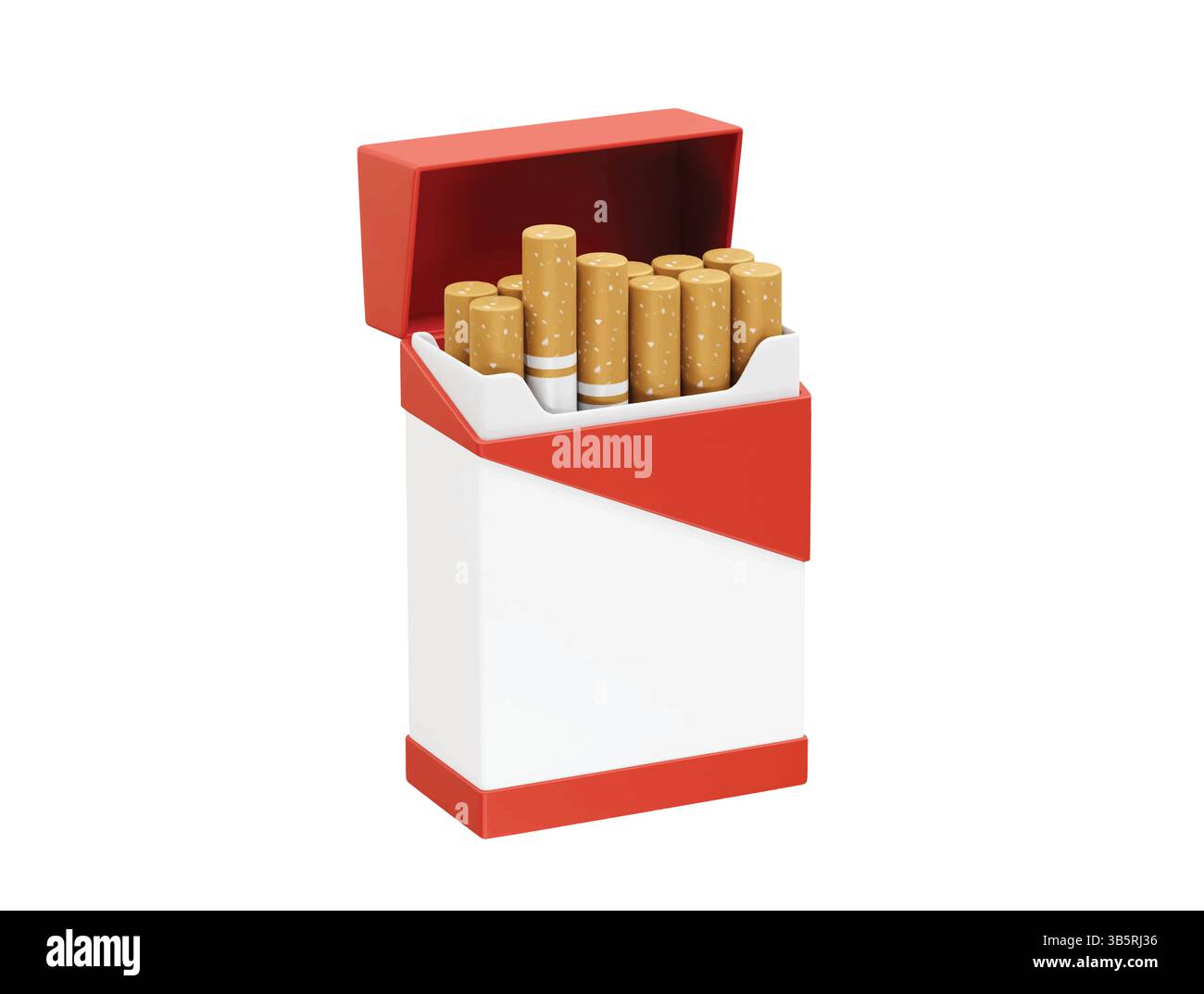 Pack of cigarettes icon illustration 3d. Cigarette pack icon 3d ...
