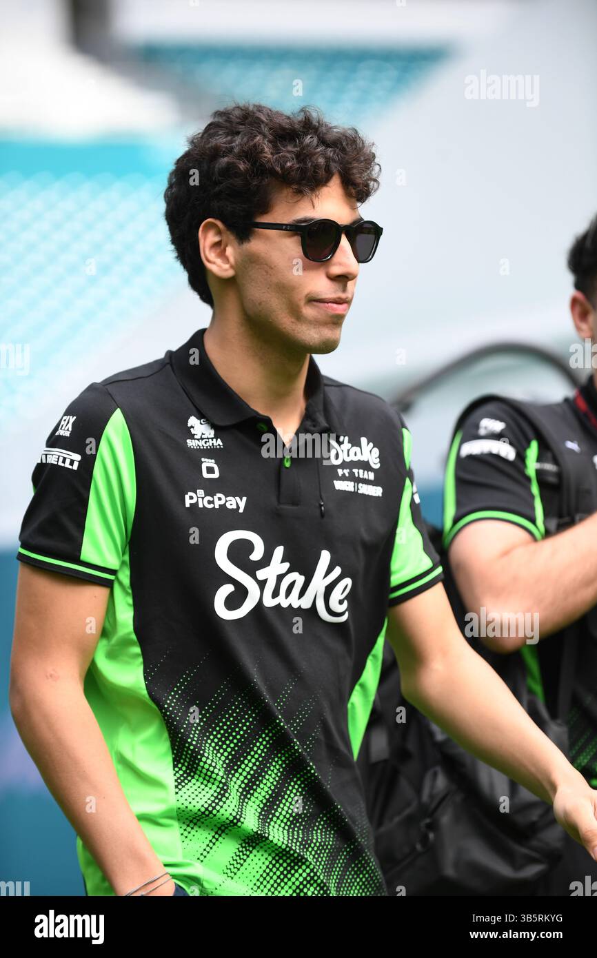 Gabriel Bortoleto of Brazil and driver of the (5) Stake F1 Team Kick ...