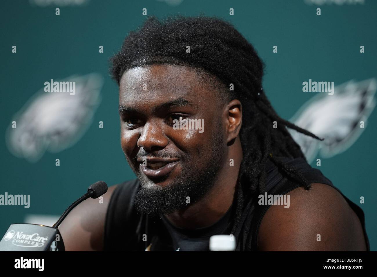 Philadelphia Eagles' Mac McWilliams speaks during a news conference at ...