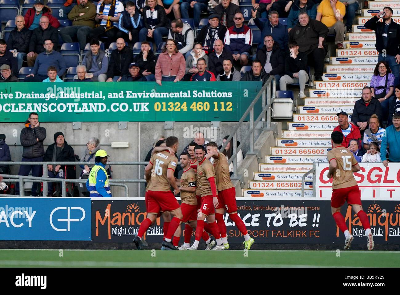 Hamilton Academical FC's Scott Robinson celebrates scoring their side's ...