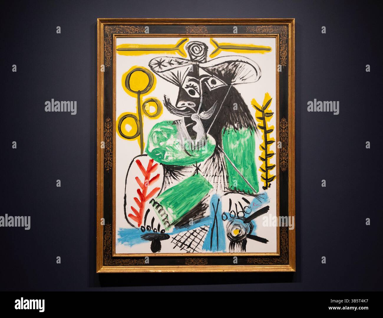 New York, USA. 02nd May, 2025. Painting by Pablo Picasso Homme assis estimated between 12 and 18 ...