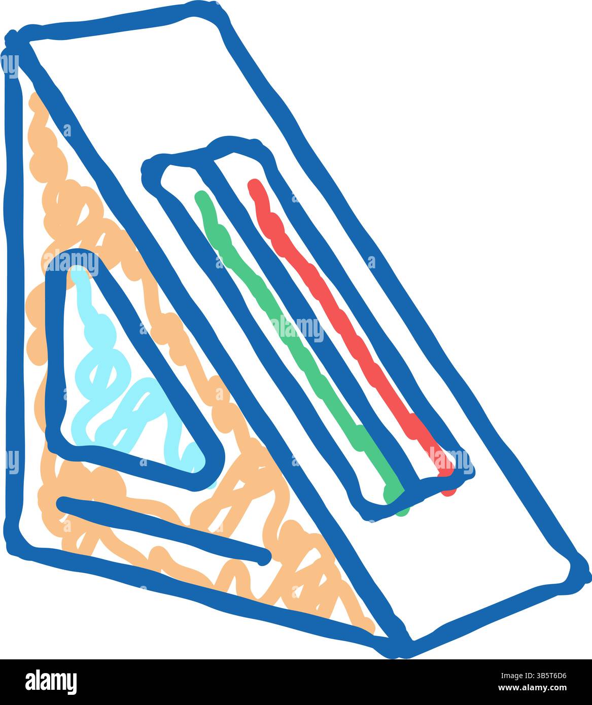 Sandwich box color icon Cut Out Stock Images & Pictures - Alamy