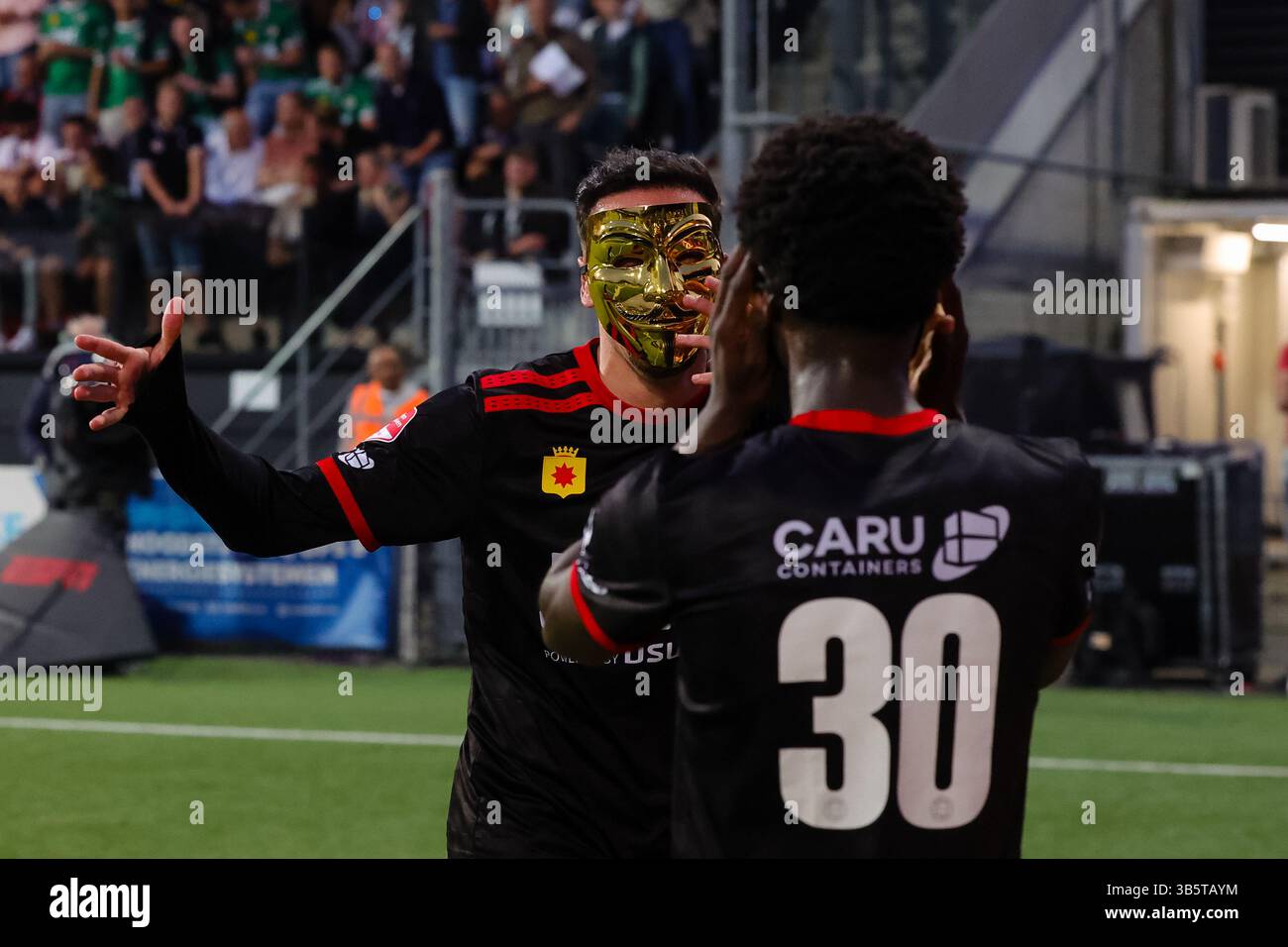 Rotterdam - Lance Duivestijn of Excelsior Rotterdam and Derensili ...