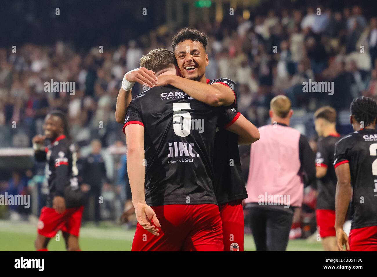 Rotterdam - Casper Widell of Excelsior Rotterdam and Illias Bronkhorst ...