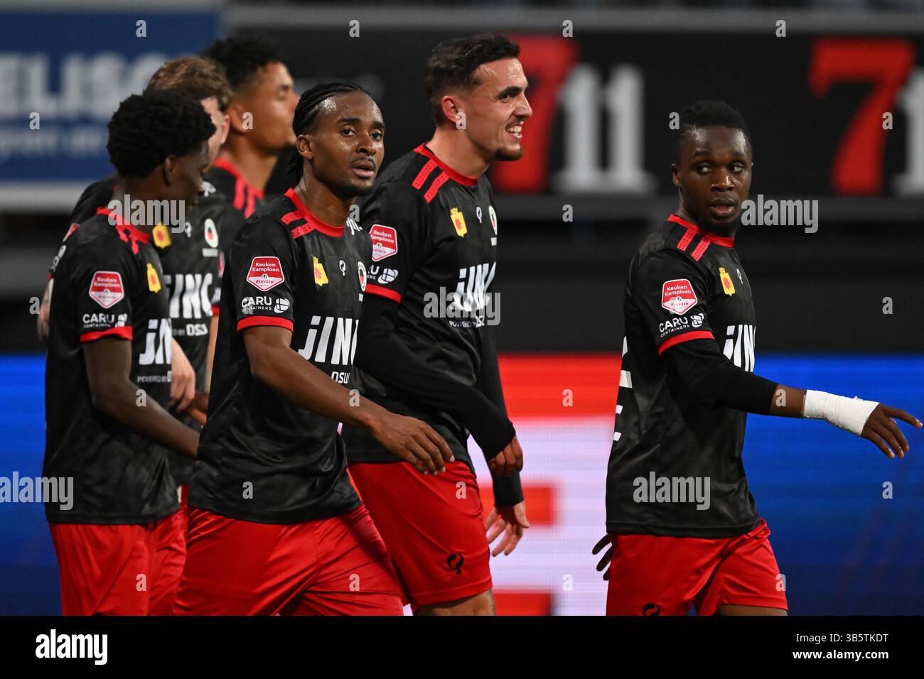 ROTTERDAM - Excelsior celebrates a goal during the Dutch First Division ...