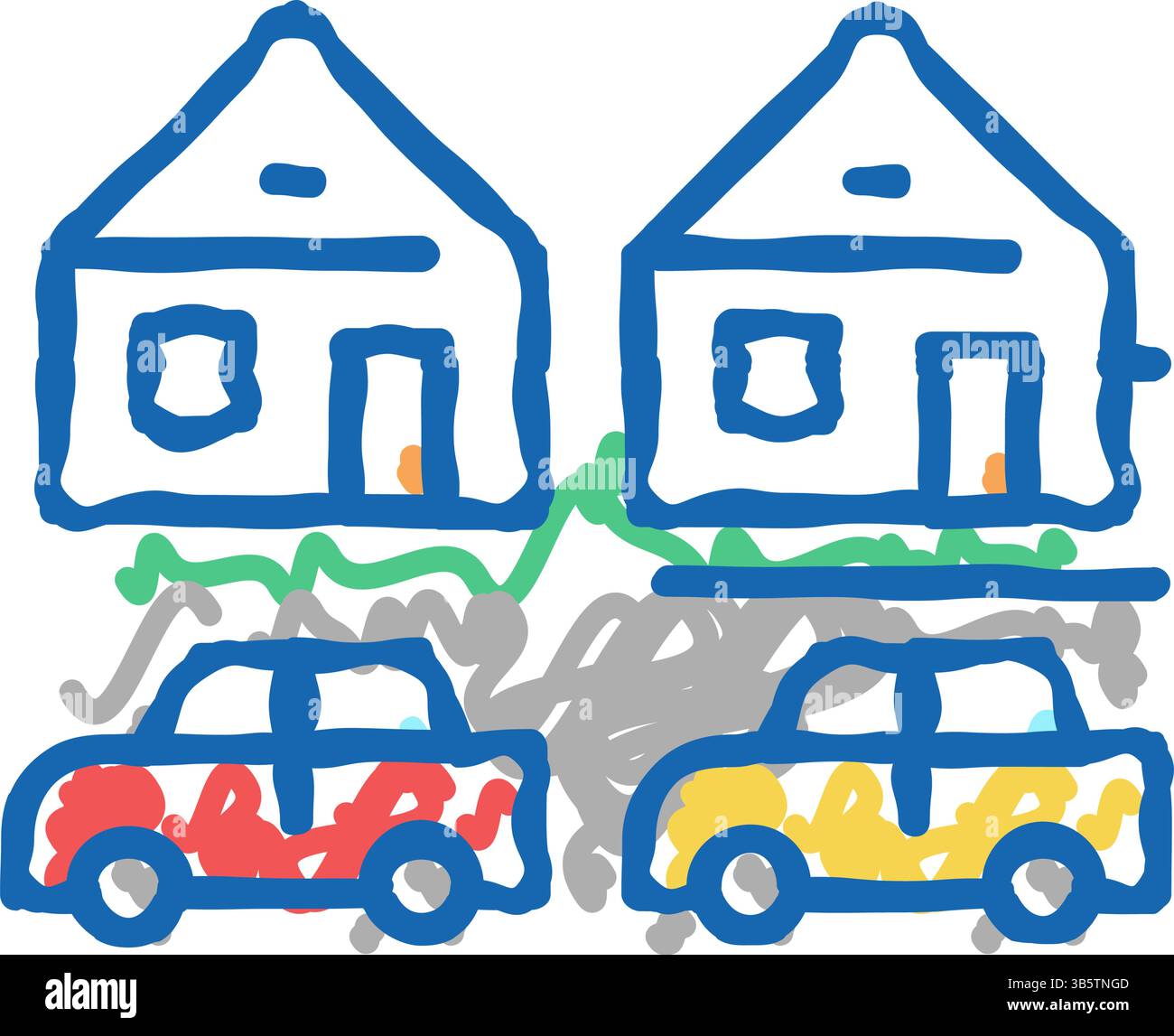 houses motel icon doodle illustration Stock Vector Image & Art - Alamy