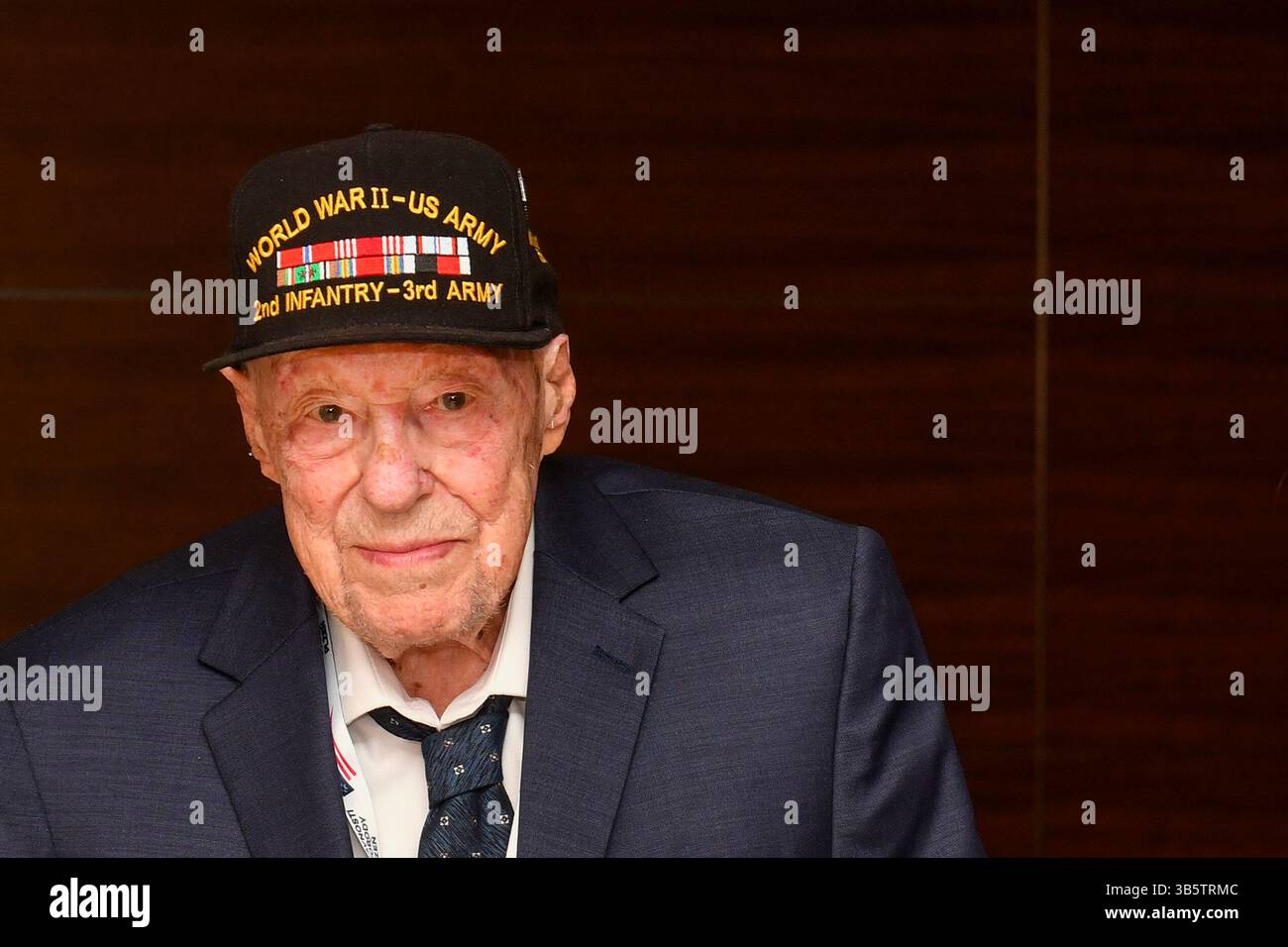 Harry Humason, a 99-year-old American World War II veteran, attends the ...