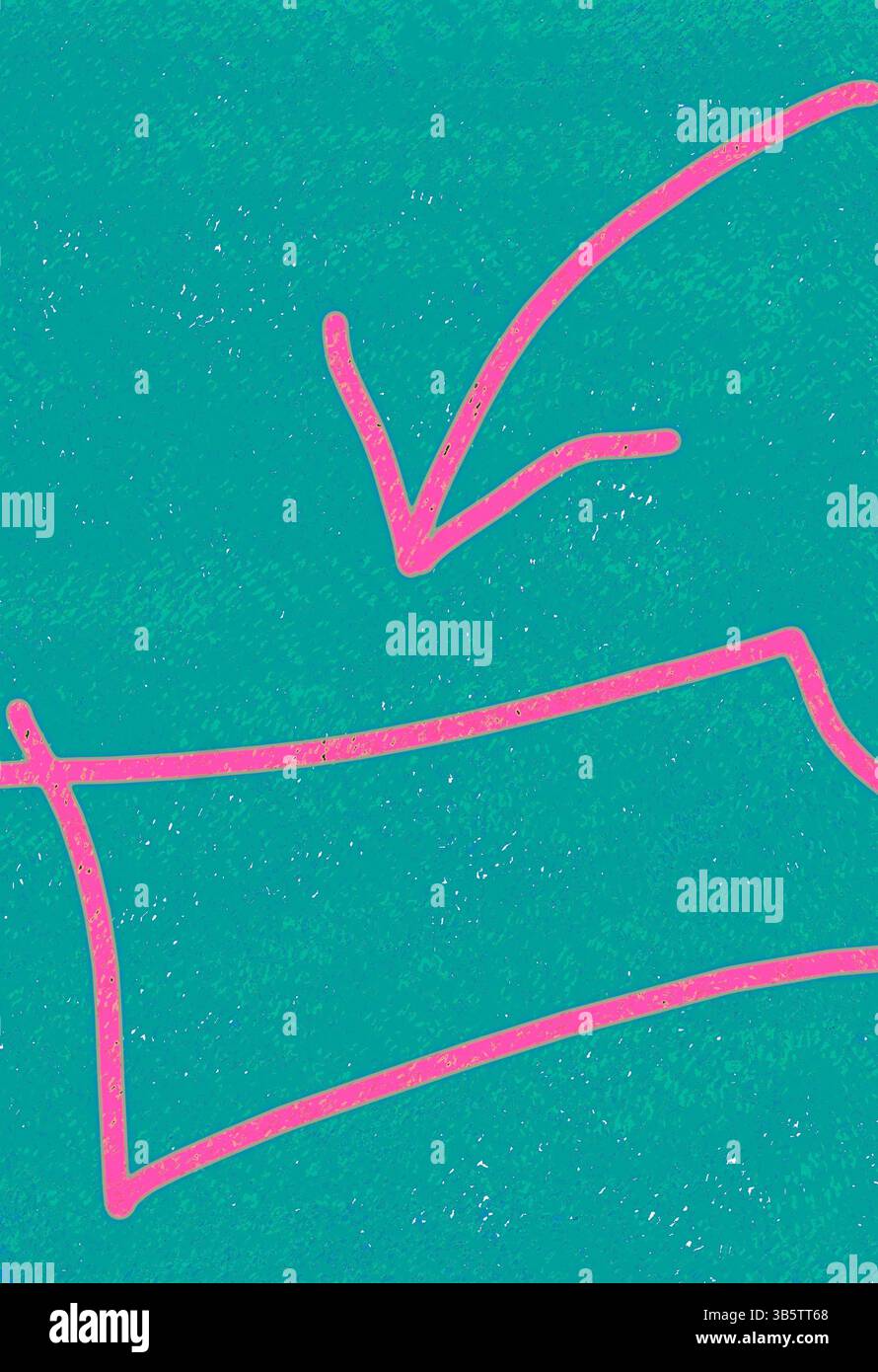 Vector image shows hand drawn primitive arrows pointing to text box ...