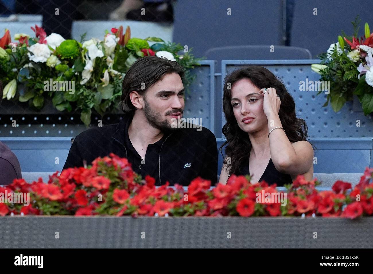 Gabriel Guevara and Maria De Nati are seen during the match between ...