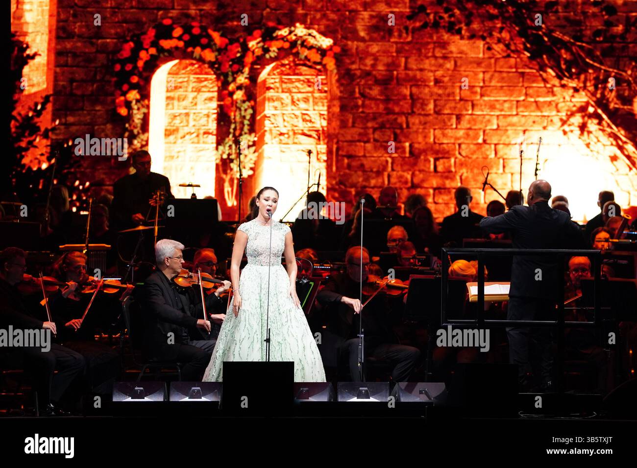 Ida Garifullina performing on stage at the O2 Arena, London, during ...