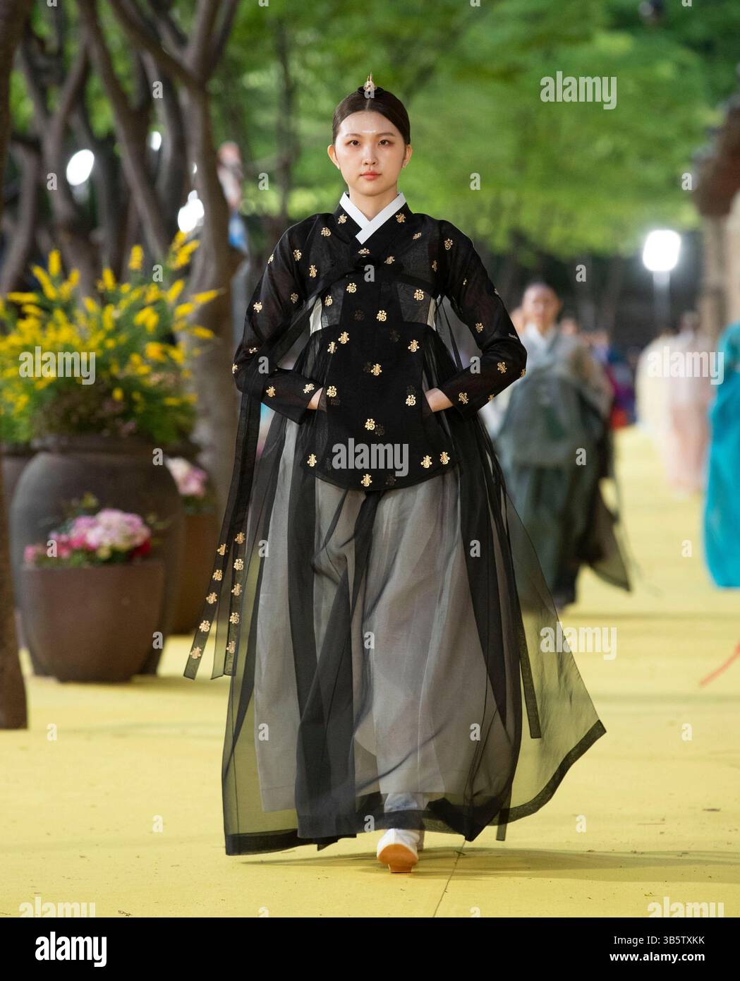 Seoul, South Korea. 2nd May, 2025. A model walks runway in a South Korean designer Song Hye-mi ...