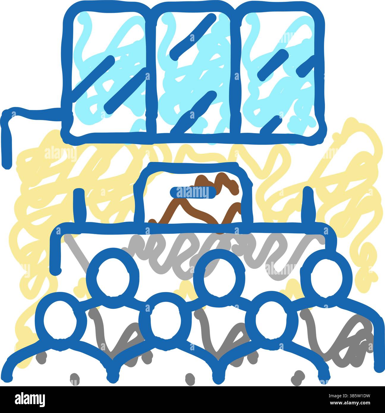 farewell room icon doodle illustration Stock Vector Image & Art - Alamy