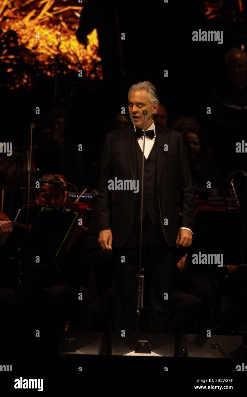 London, England. 2nd May 2025. Andrea Bocelli perform for a second ...