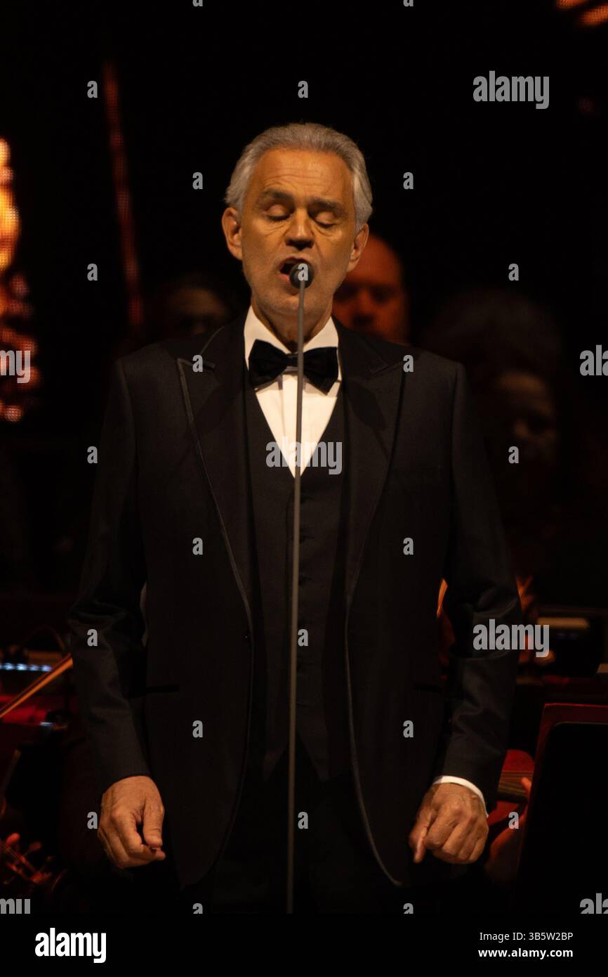 London, England. 2nd May 2025. Andrea Bocelli perform for a second ...