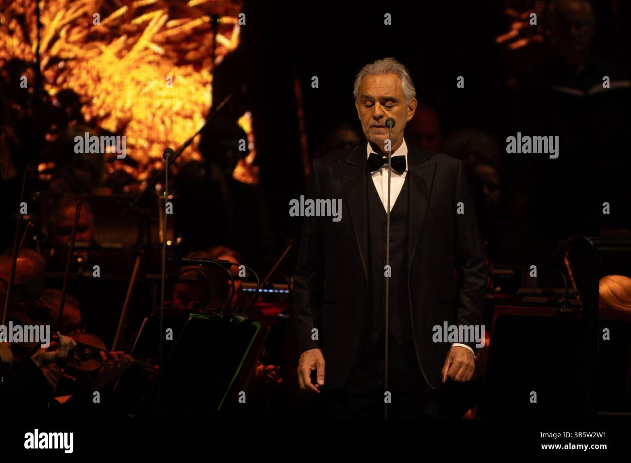London, England. 2nd May 2025. Andrea Bocelli perform for a second ...