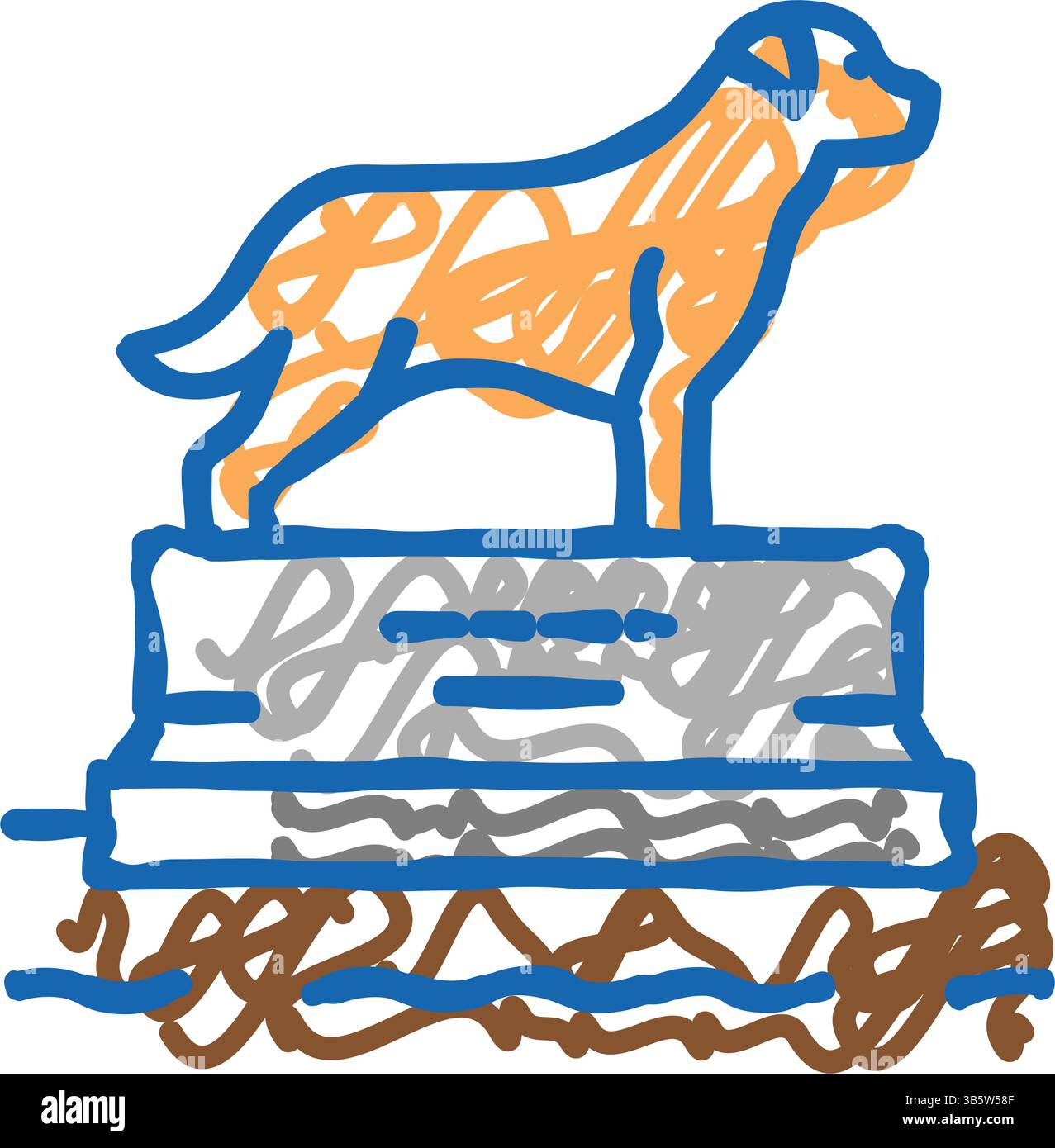 Dog pedestal Cut Out Stock Images & Pictures - Alamy