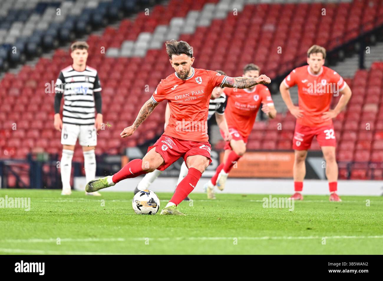 Glasgow, Scotland, UK. 2nd May, 2025. Dylan Easton of Raith Rovers ...
